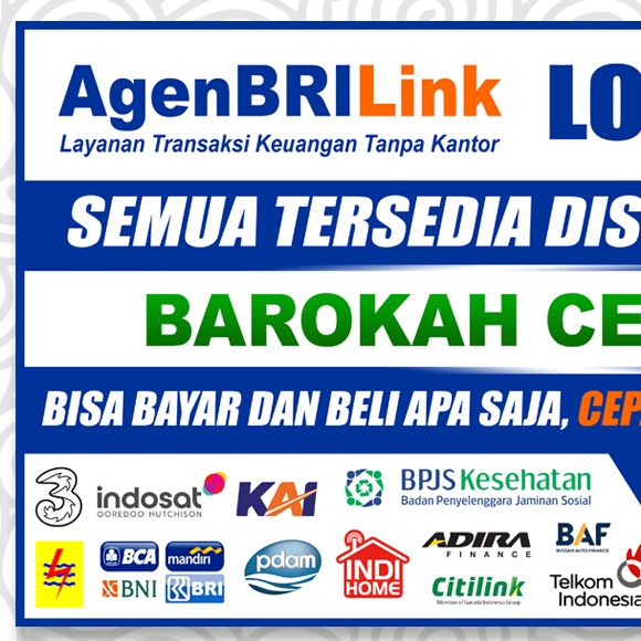 BANNER SPANDUK AGEN BRILINK MANDIRI JUMBO LENGKAP TERBAIK | Lazada ...