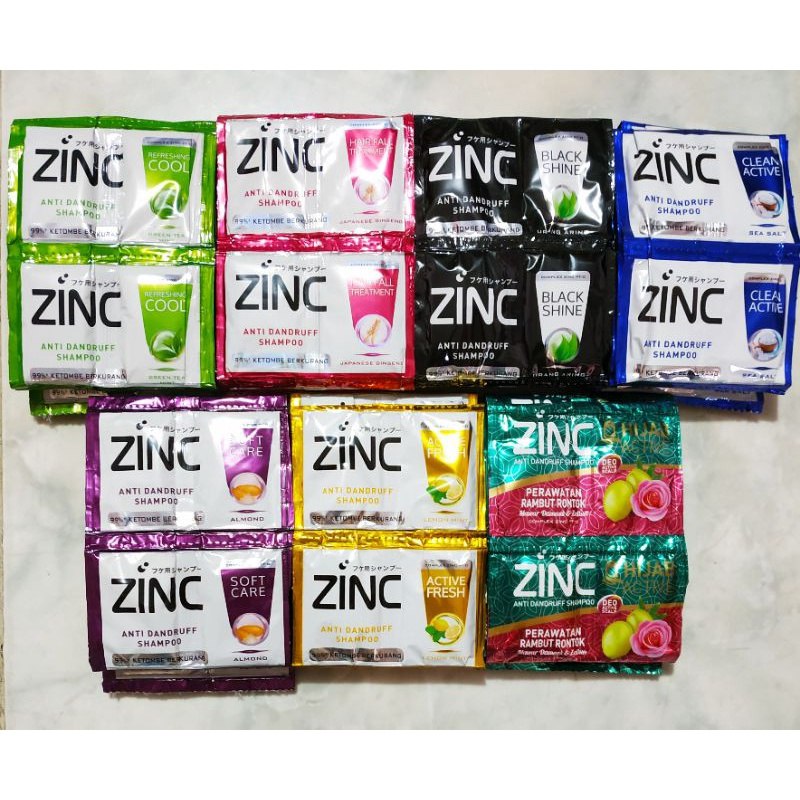 1 RENCENG shampo zinc isi 12 pcs | Lazada Indonesia