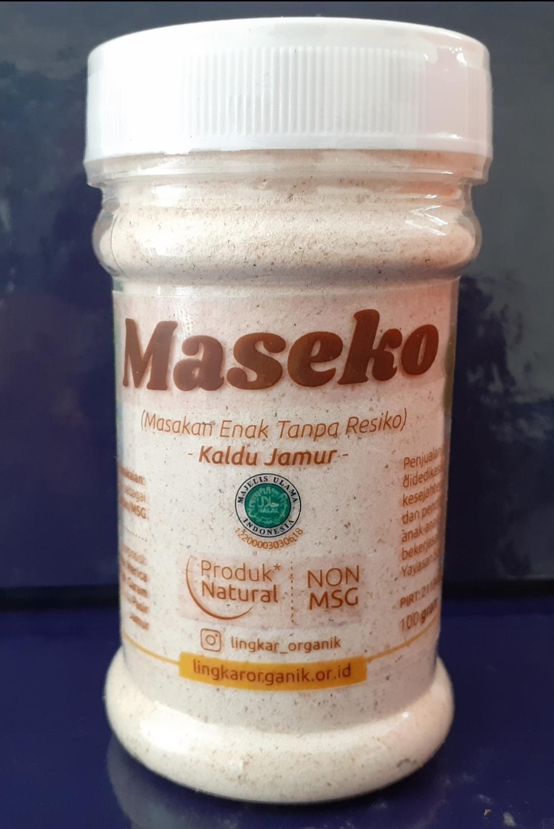 Maseko Kaldu Jamur Lingkar Organik kemasan botol 80gram | Lazada Indonesia