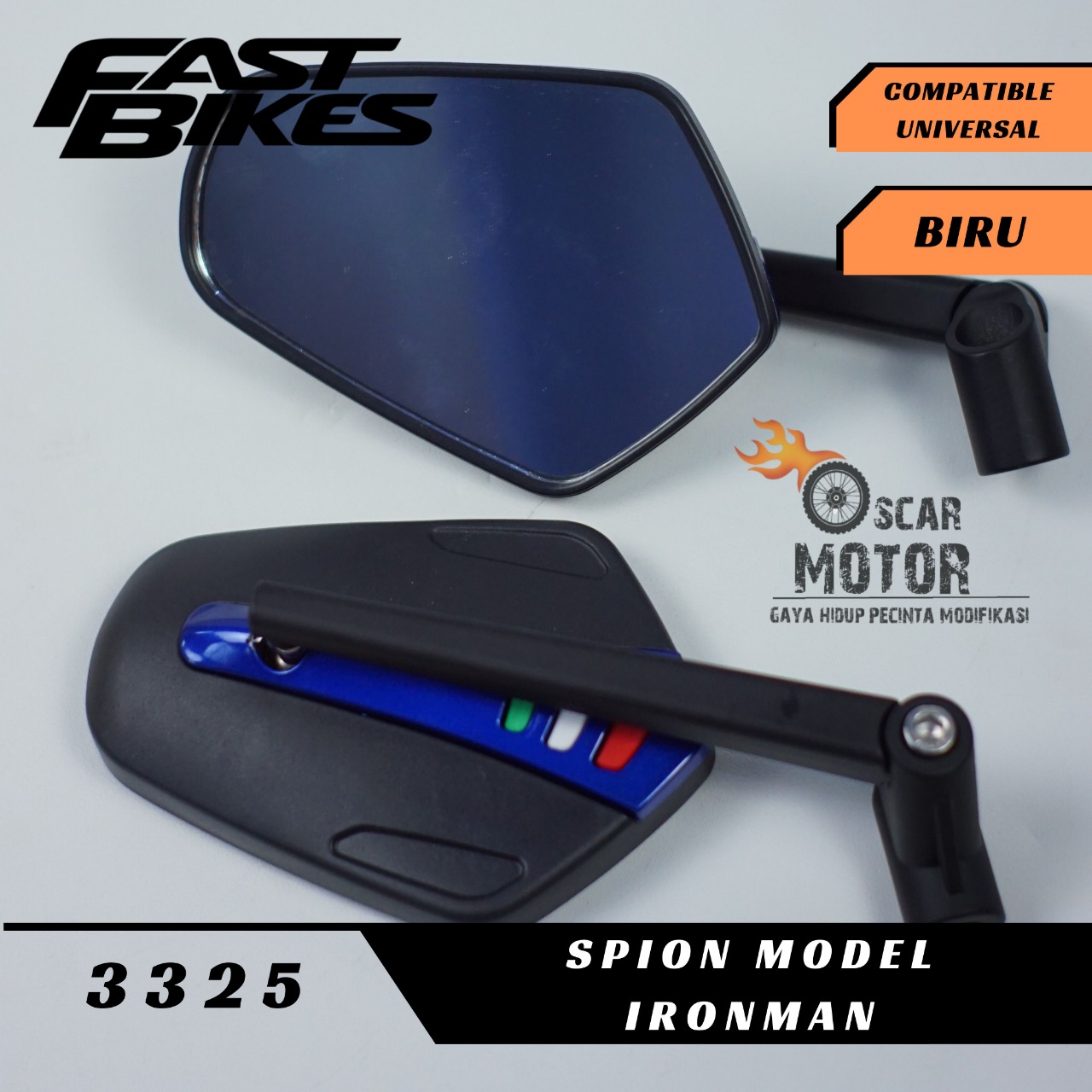 SPION MODEL IRONMAN DAUN ITALIAN DASI VESPA SPION UNIVERSAL | Lazada ...