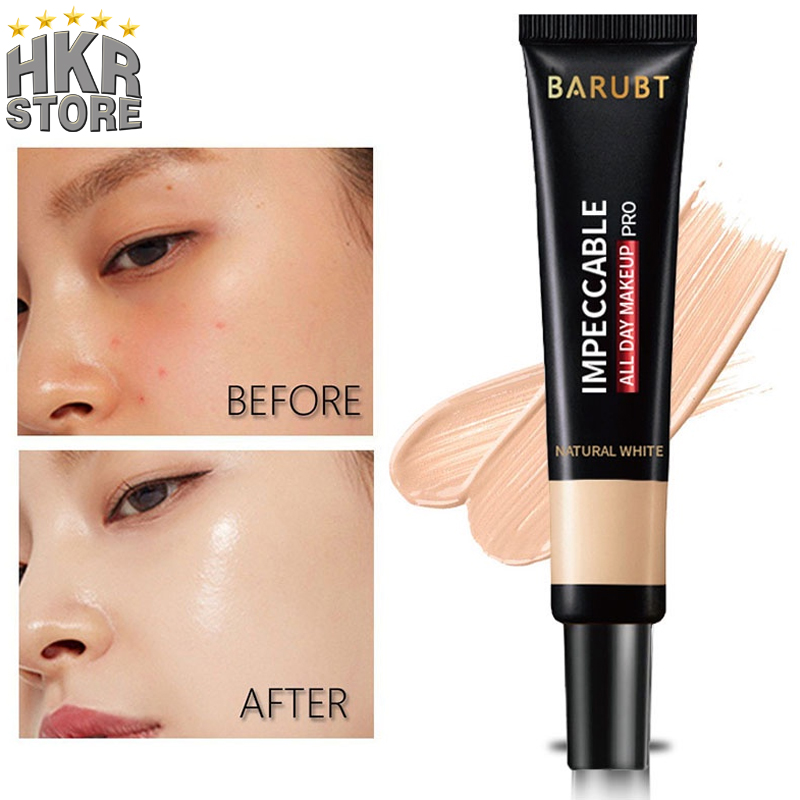 BARUBT Concealer Foundation Cair Tahan Air Foundation Cair Concealer Alami Matte/Lightening ...