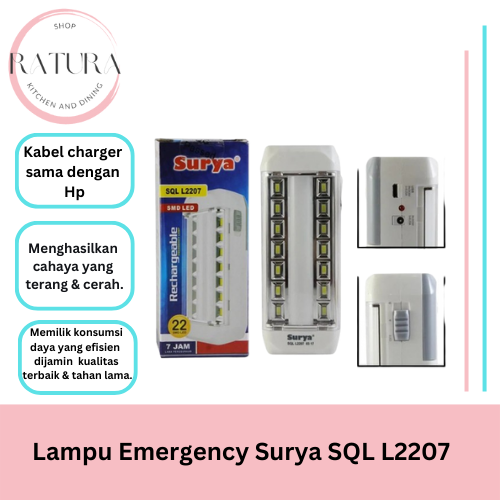 Lampu Emergency Surya SQL L2207 / lampu emergency tahan 24 jam otomatis ... Lampu Emergency Surya SQL L2207 / lampu emergency tahan 24 jam otomatis ...