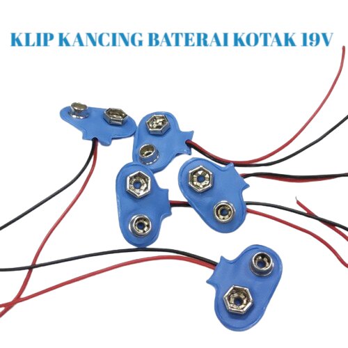 KLIP KANCING BATERAI 9V SOCKET BATERAI 9V baterai | Lazada Indonesia