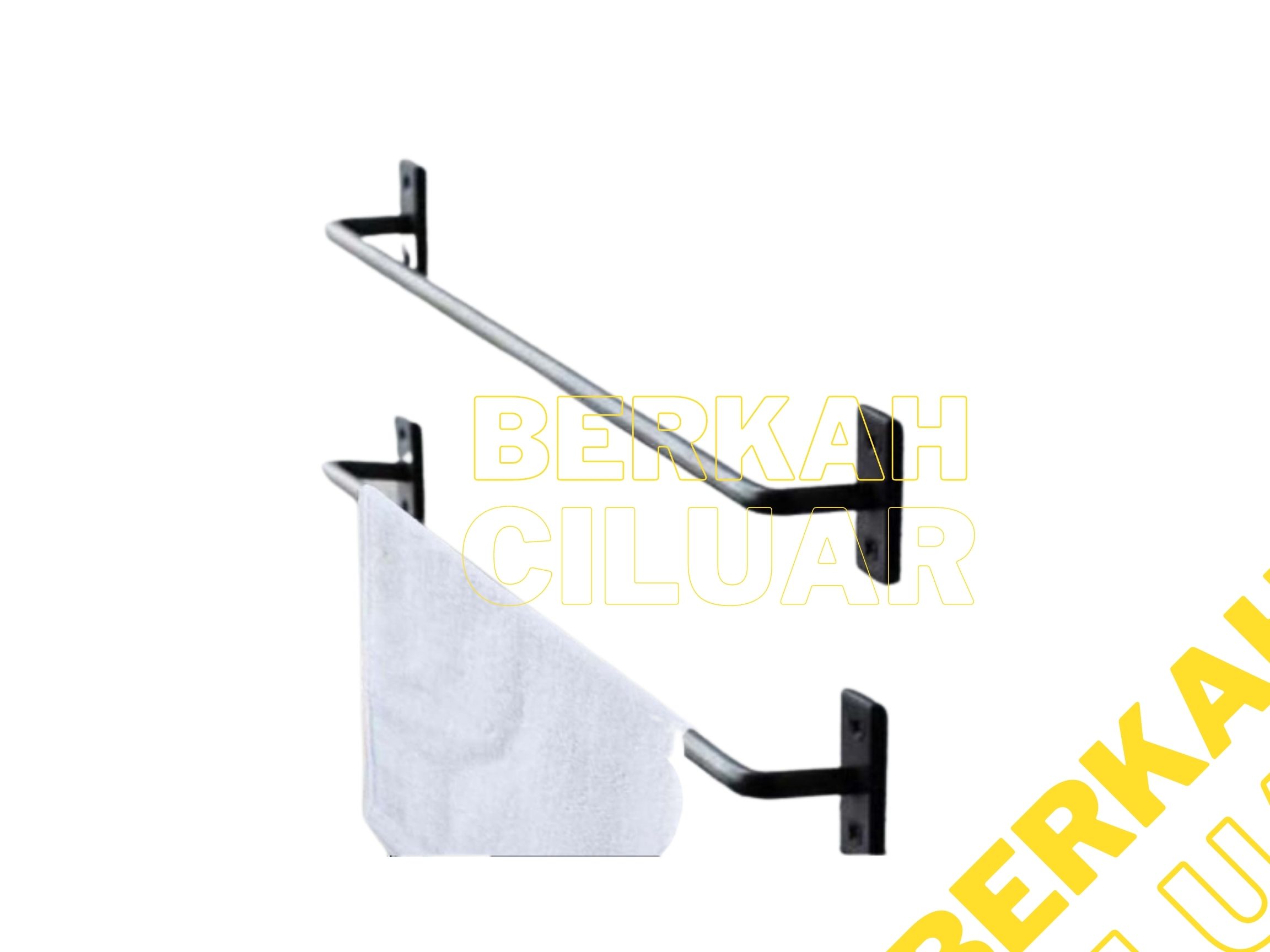 Jemuran Handuk Dinding Toilet / Rak Handuk Minimalis / Rak Gantungan ...