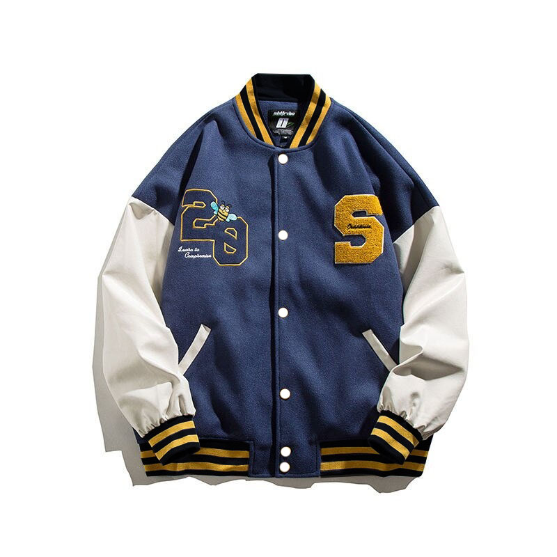 Jaket Unisex Anak Cewek Cowok Model Varsity Baseball Angka 20 Inisial S ...