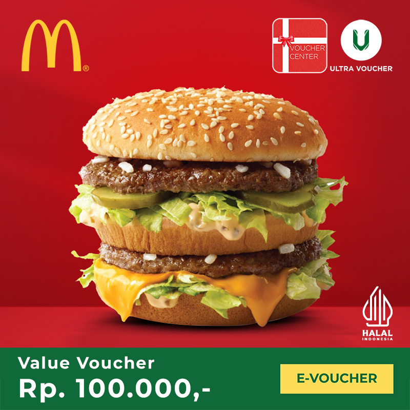 Voucher digital McDonald’s Rp. 100.000 - Voucher Value | Lazada Indonesia