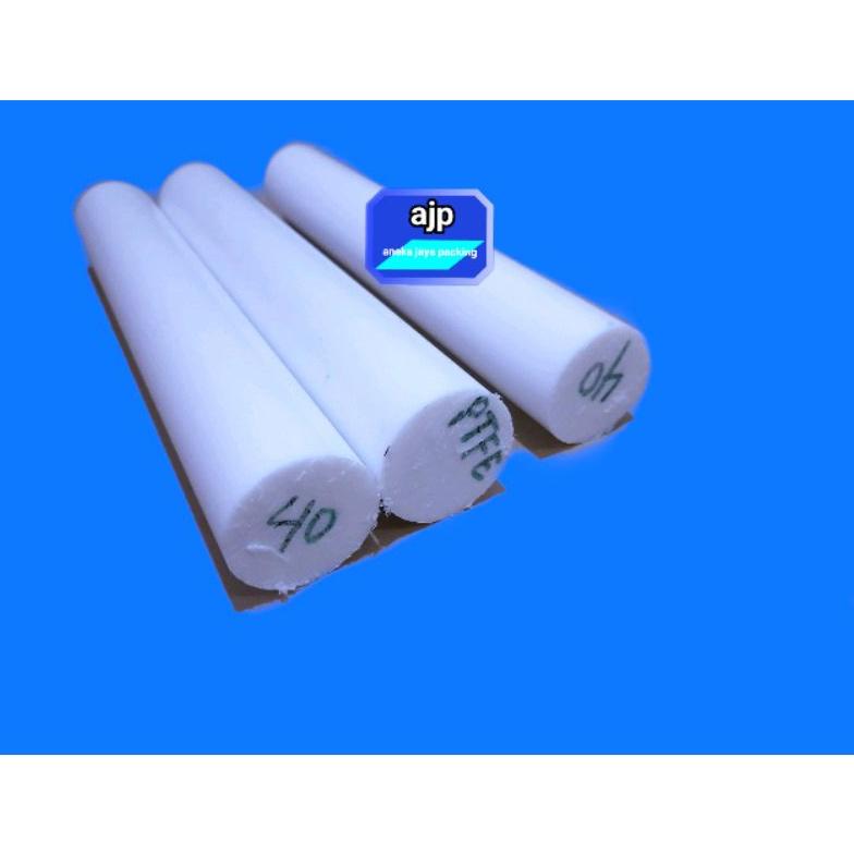 teflon putih rod 40mm x 25cm as ptfe putih batangan | Lazada Indonesia