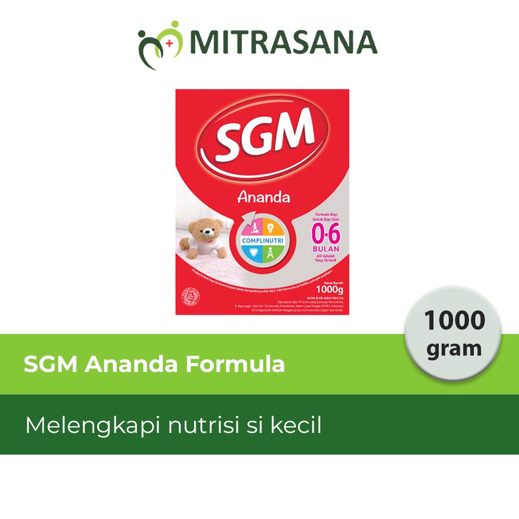 Sgm Ananda 1 | Sgm Ananda 2 | Susu Formula Bayi Bubuk 1000 Gr | Lazada Indonesia