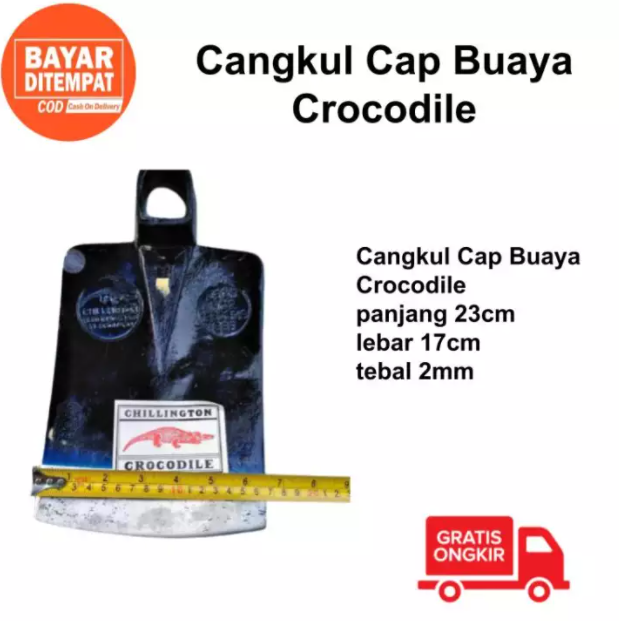 Cangkul baja Cap Buaya Mas Pacul Baja Asli Cap Buaya Mas / Cap ...