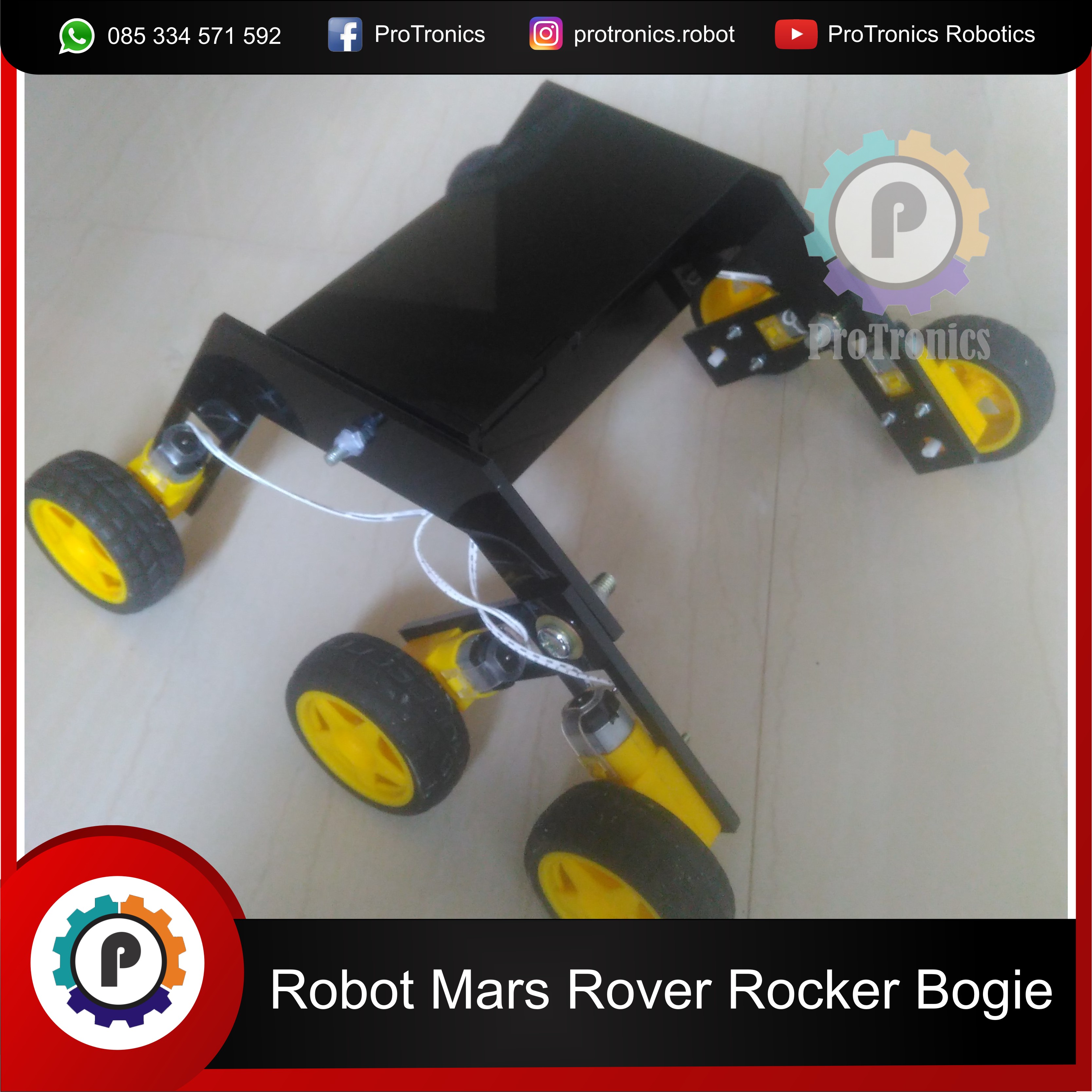 Robot Mars Rover MR1 Rocker Bogie Mechanism Wireless Controller ...