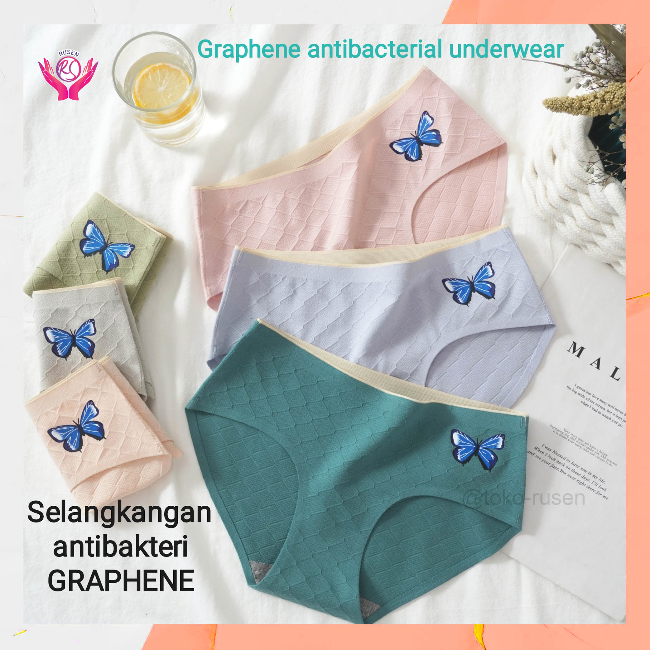 Celana Dalam Wanita Antibakteri Graphene Model Katun Terbaru 2020