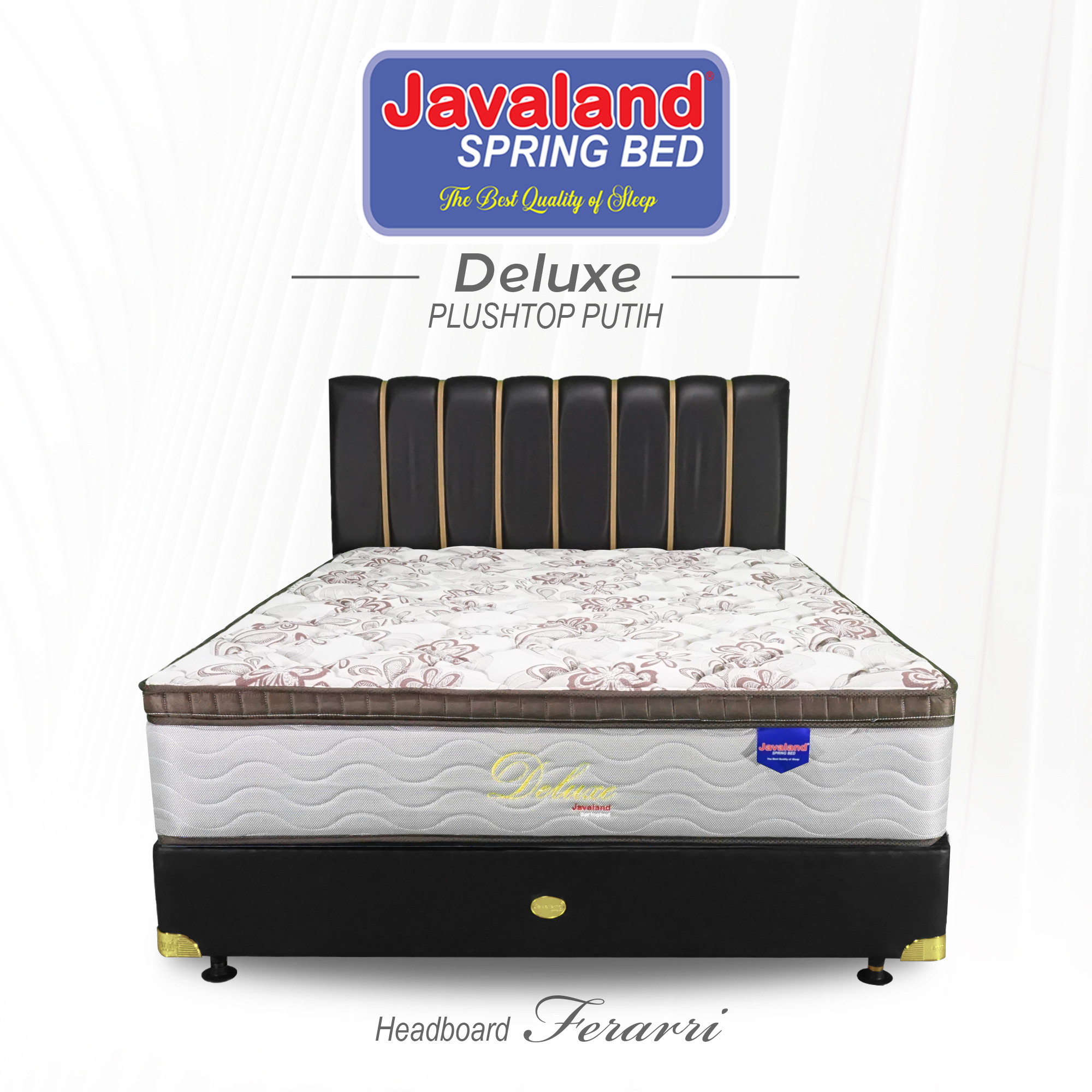 [JAVALAND] DELUXE PLUSHTOP Garansi 15 tahun (Springbed+Divan+Sandaran ...