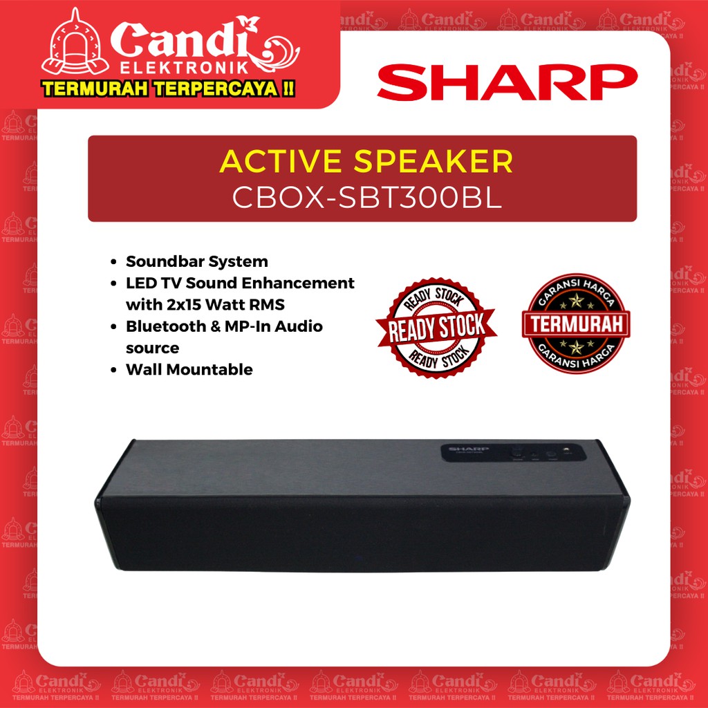 SHARP ACTIVE SPEAKER CBOX-SBT300BL | Lazada Indonesia