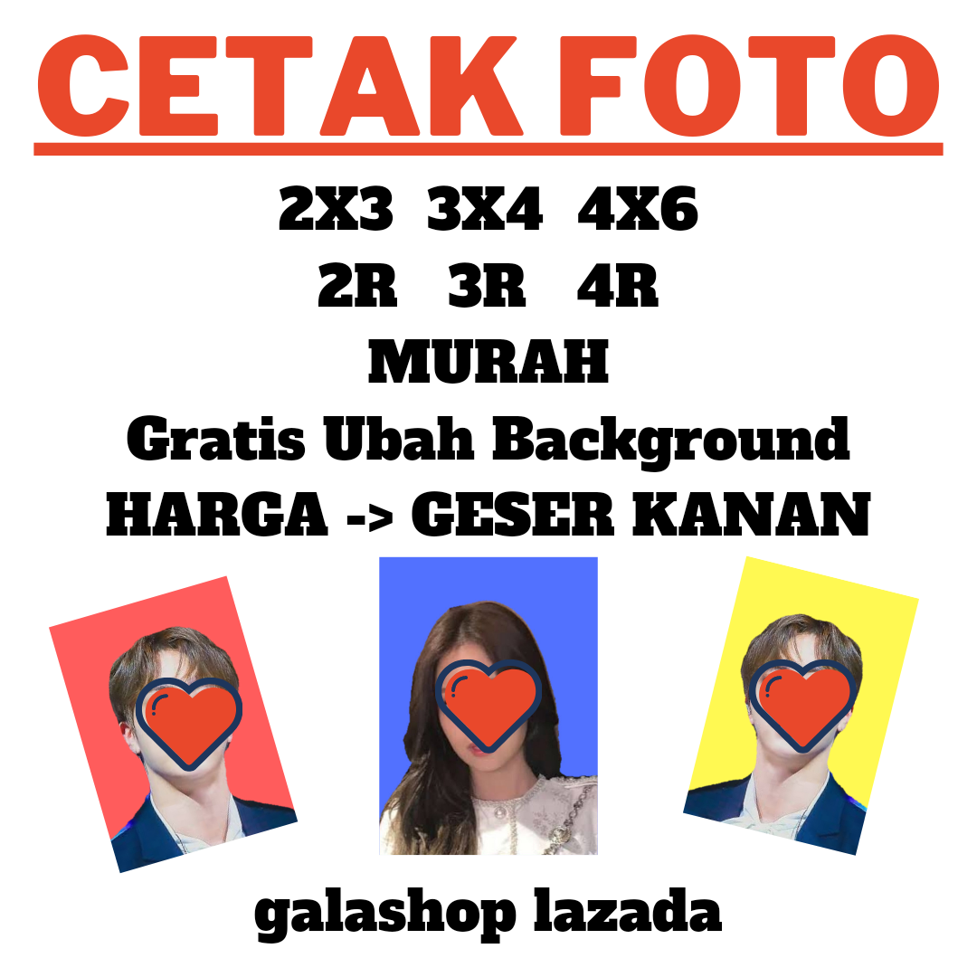 Cetak Pass Foto 2x3 3x4 4x6 | Lazada Indonesia