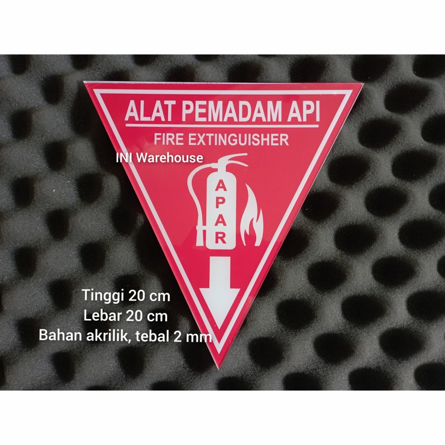 Acrylic Sign Signage APAR Pemadam Kebakaran Rambu Simbol Akrilik ...
