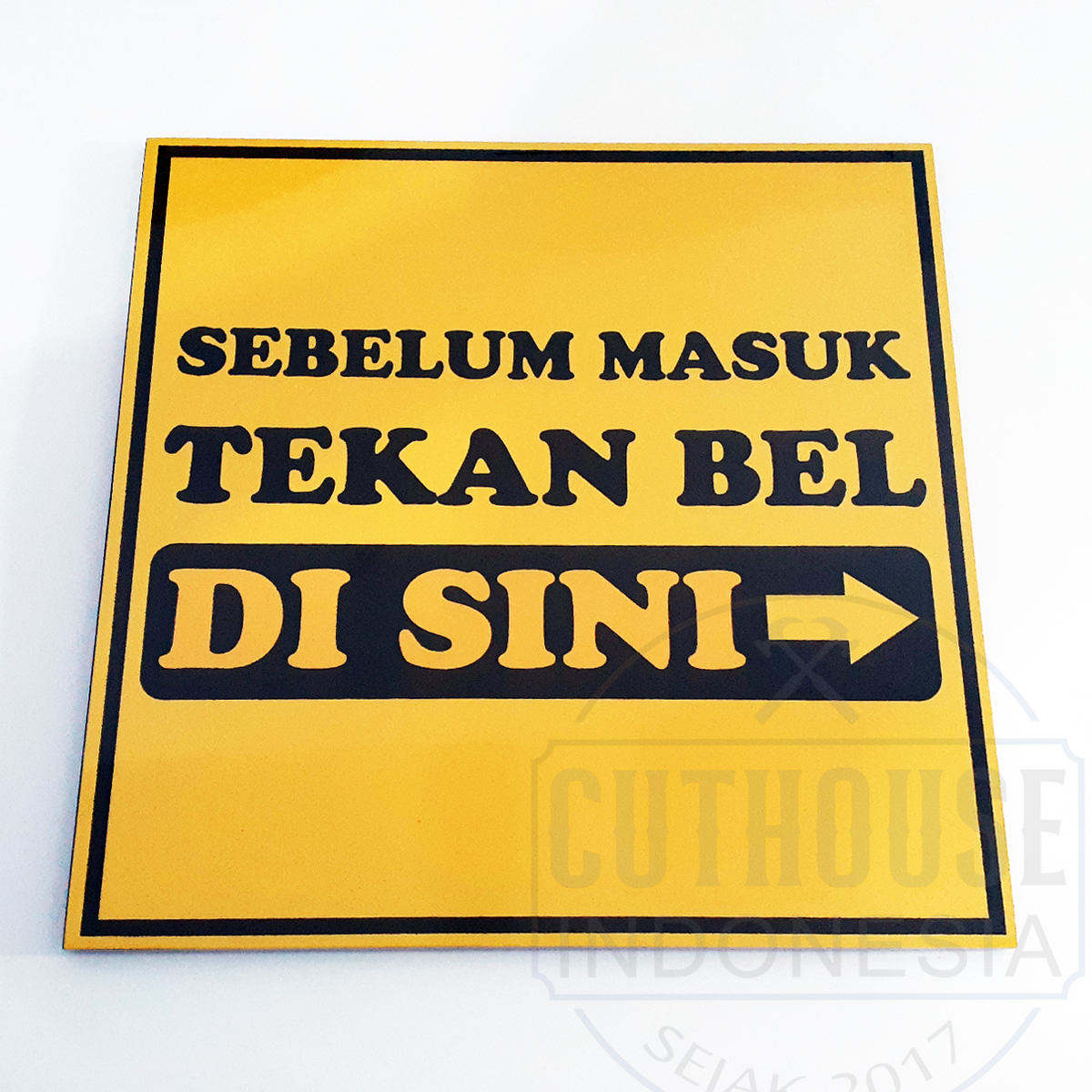 SGN011 TEKAN BEL DI SINI by CUTHOUSE INDONESIA - pintu slide foto ...
