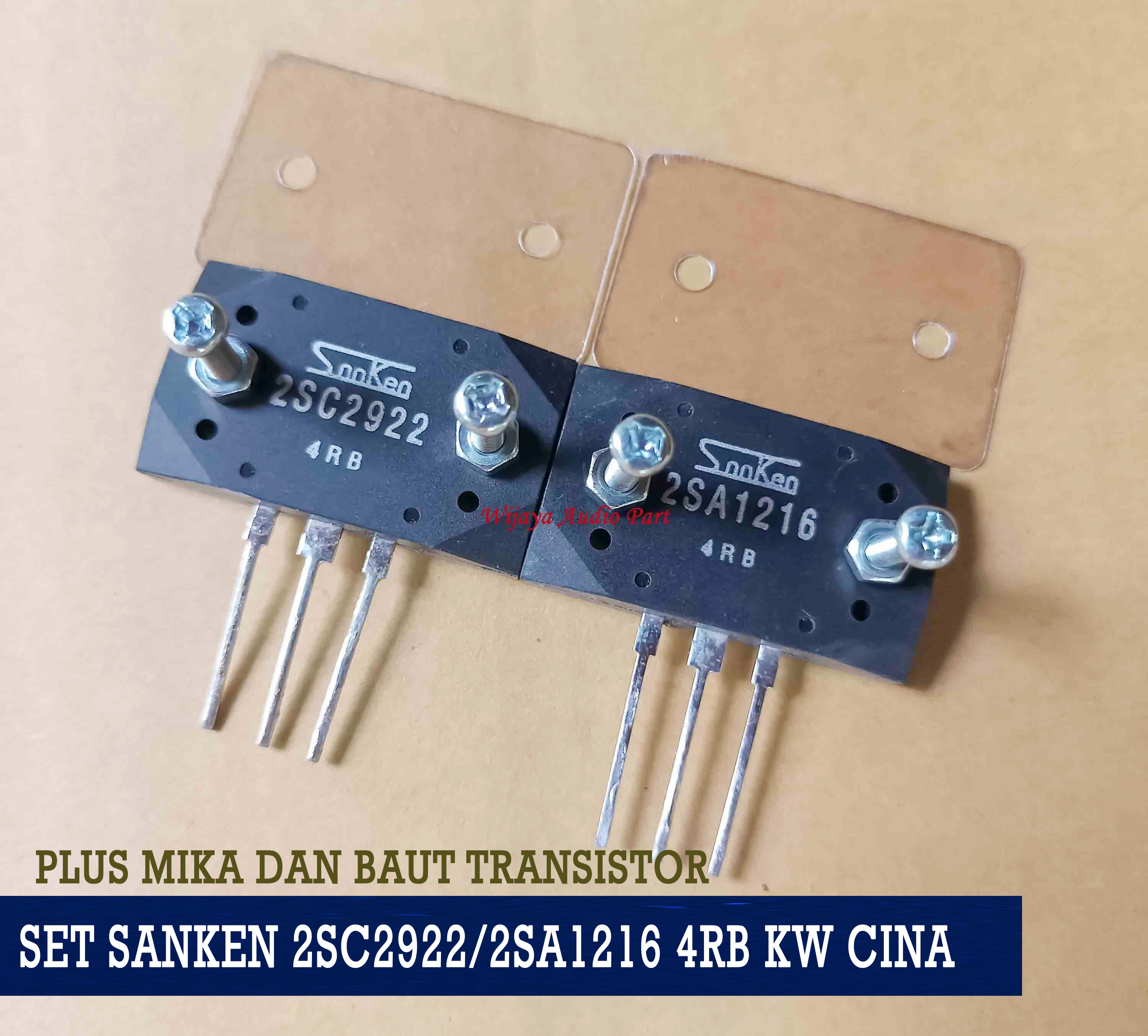 SET TRANSISTOR SANKEN 2SC29222 SA1216 1 KODE 4RB SET / PLUS MIKA DAN BAUT | Lazada Indonesia