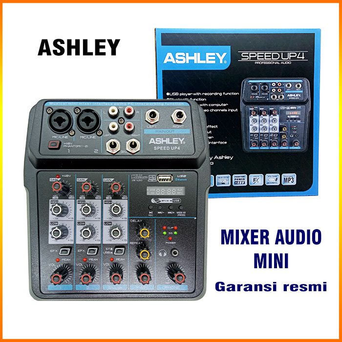 Mixer Ashley Original Mixer Mini Audio ASHLEY 4 channel 2 mono 2 stereo ...