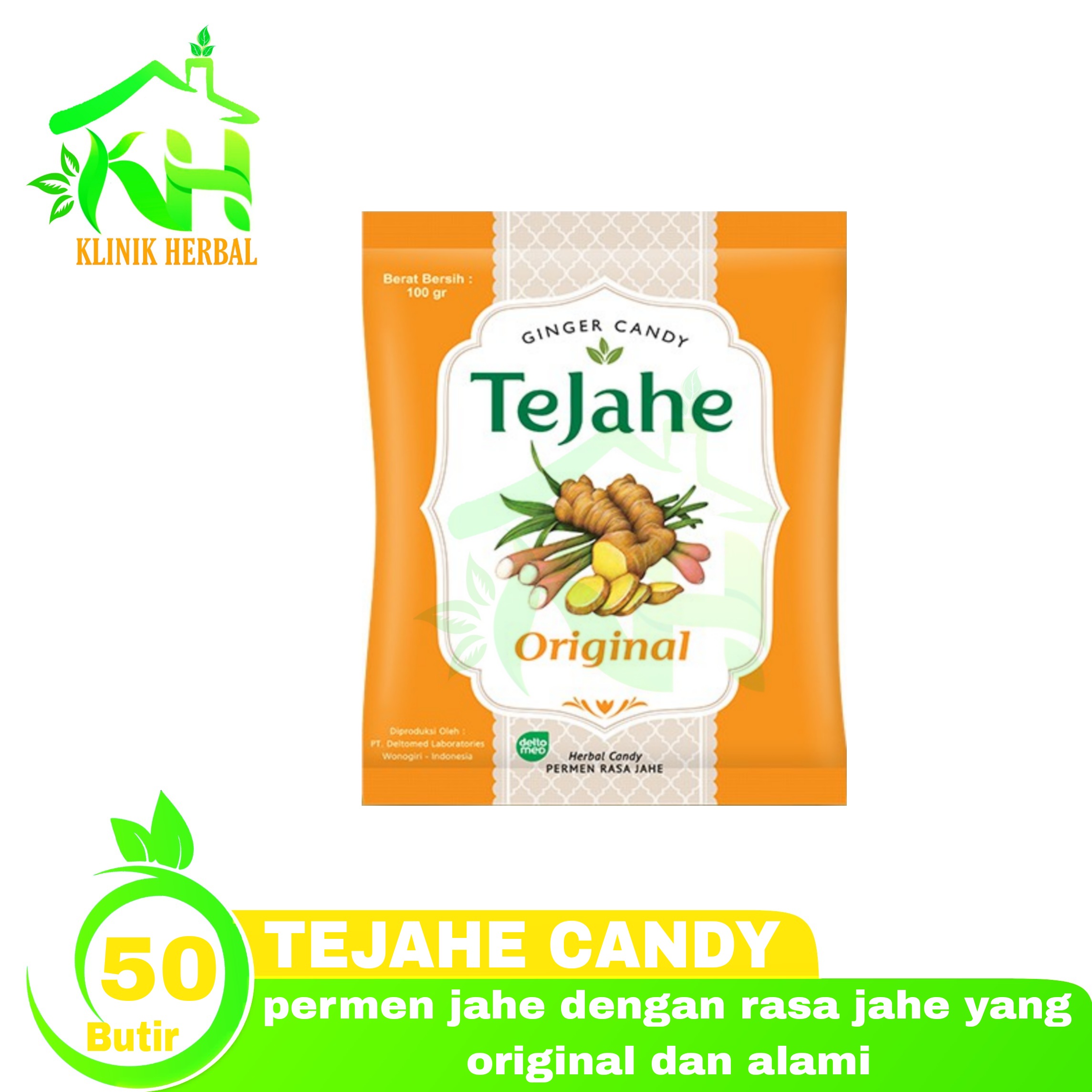 TEJAHE Permen - Permen Jahe ( Ginger Candy ) Isi 50 Butir | Lazada ...