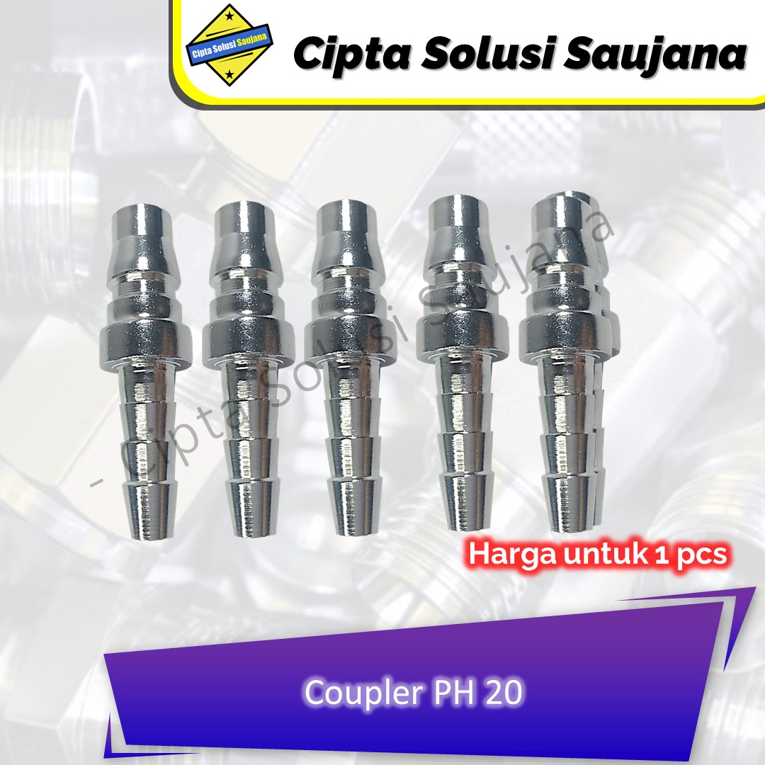 PH 20 QUICK COUPLER PLUG MALE CONNECTOR KOPLER KONEKTOR SAMBUNGAN CEPAT ...