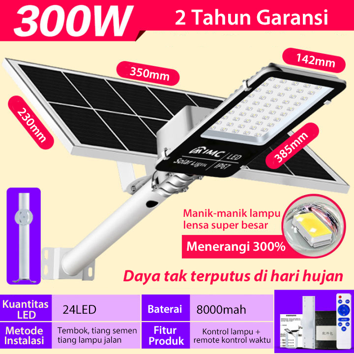 1000W Lampu Jalan Tenaga Surya Tahan Air lampu taman tenaga surya ...