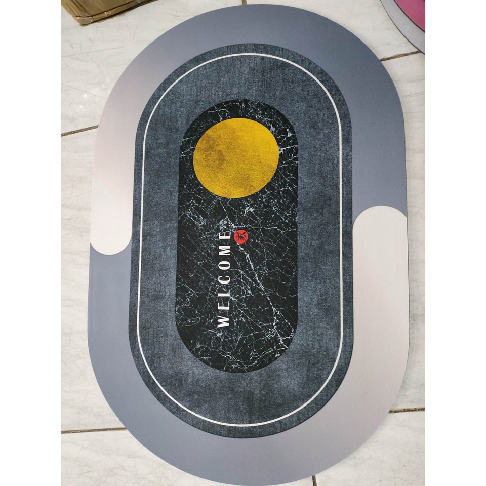 New Keset Diatomite Bundar / Keset Kaki Anti Bau Nyerap Air Anti ...