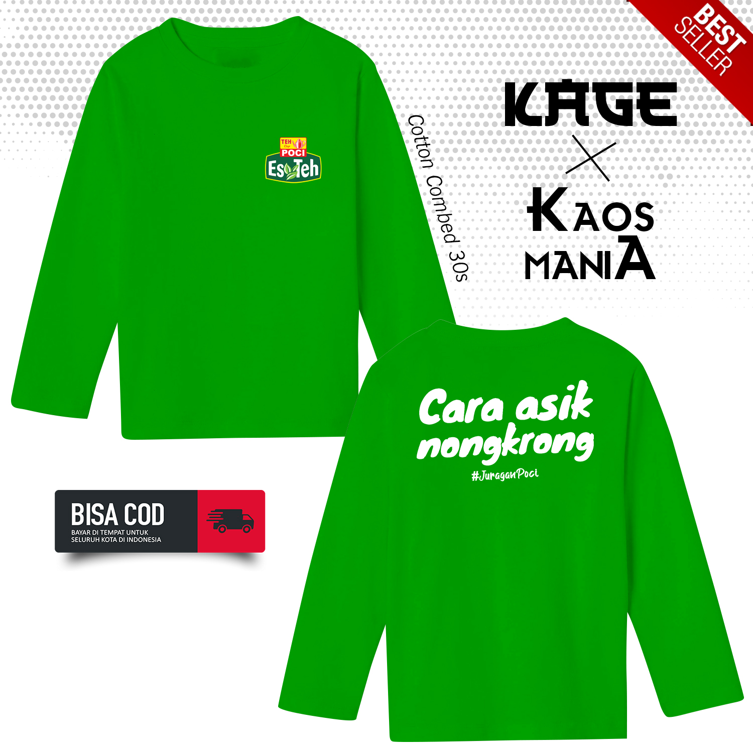 Baju Kaos JURAGAN ES TEH POCI Tangan Panjang - Kaos Sablon Es Teh KAOS ... Baju Kaos JURAGAN ES TEH POCI Tangan Panjang - Kaos Sablon Es Teh KAOS ...