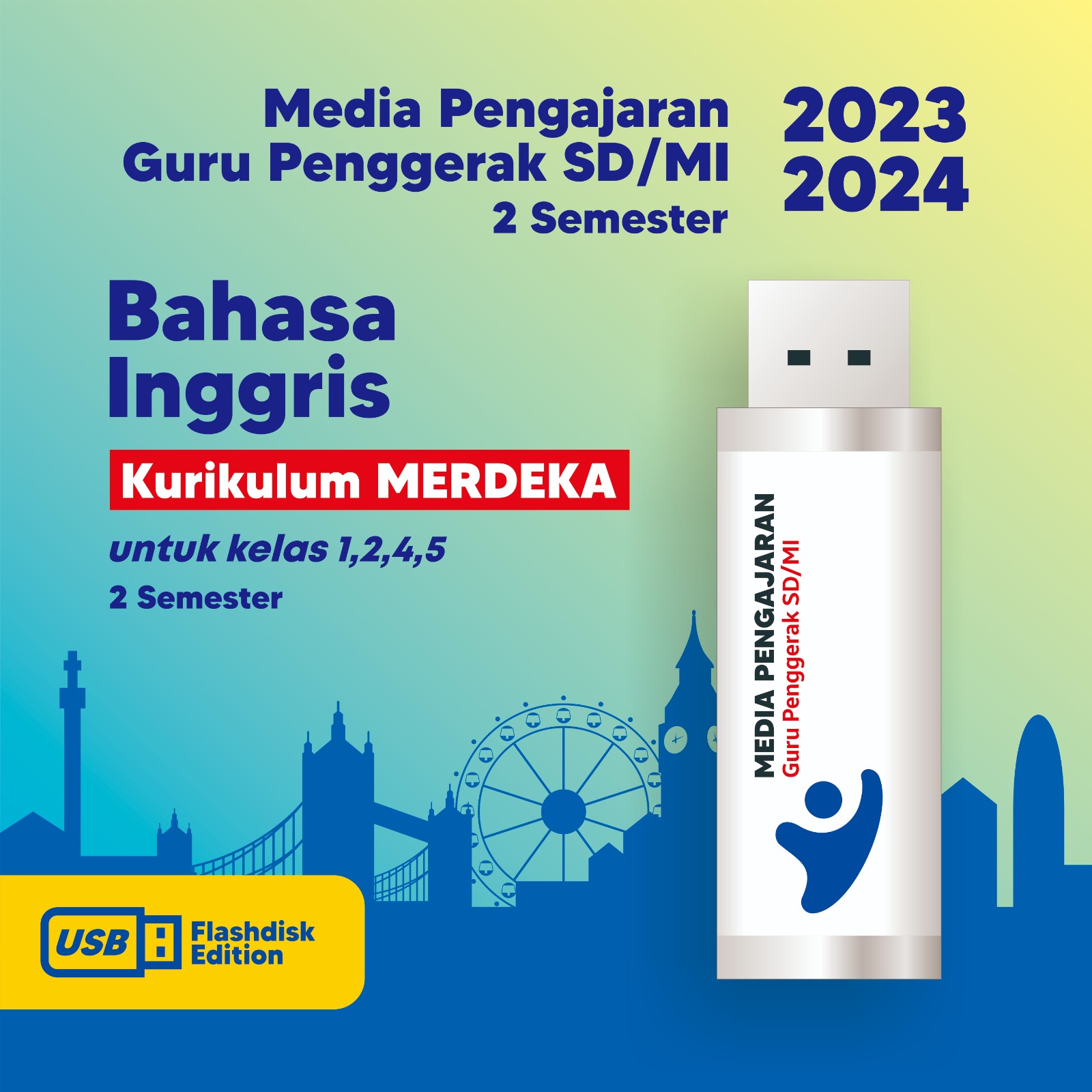 CD/FLASHDISK RPP PERANGKAT PEMBELAJARAN SD/MI BAHASA INGGRIS MODUL AJAR KURIKULUM MERDEKA KELAS ...