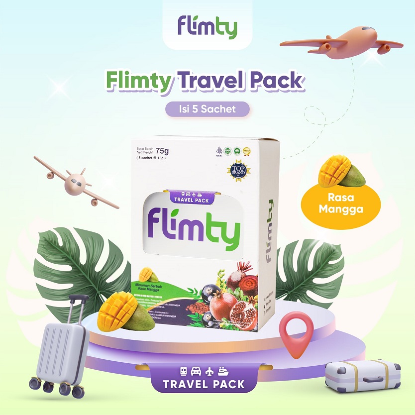 Flimty Fiber Travel Pack (5 sachet) Cobain Dulu! - Rasa Mango | Lazada ...