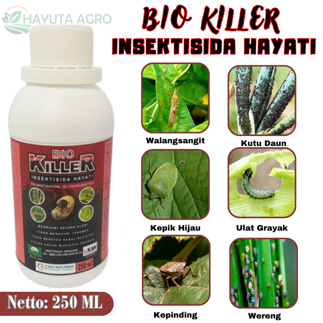 Insektisida Hayati Pembasmi Serangga Bio Killer, Obat Hama Tanaman Kutu ...