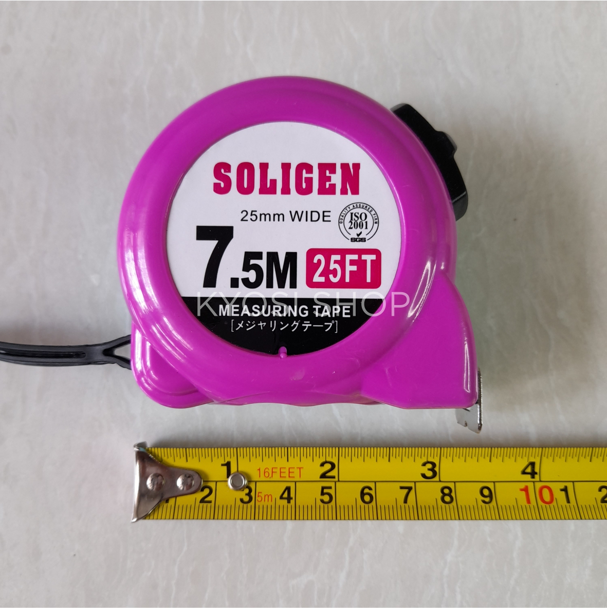 Meteran Bangunan Roll Soligen 7,5M 7,5 Meter Alat Ukur Measuring Tape ...