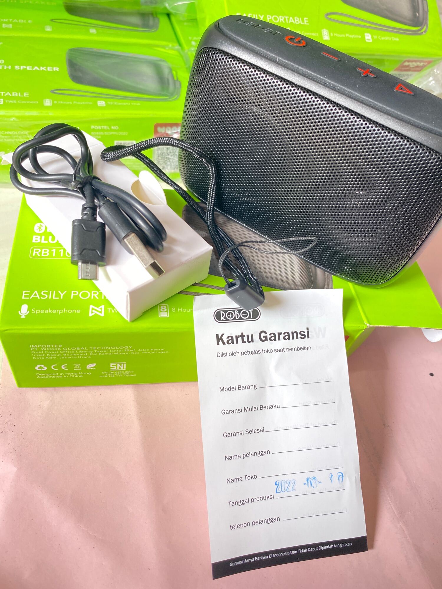 SPEAKER BLUETOOTH ROBOT BASSS RB110 | Lazada Indonesia