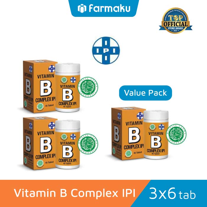 Value Pack Vitamin B Complex IPI Tab Isi 6 | Lazada Indonesia