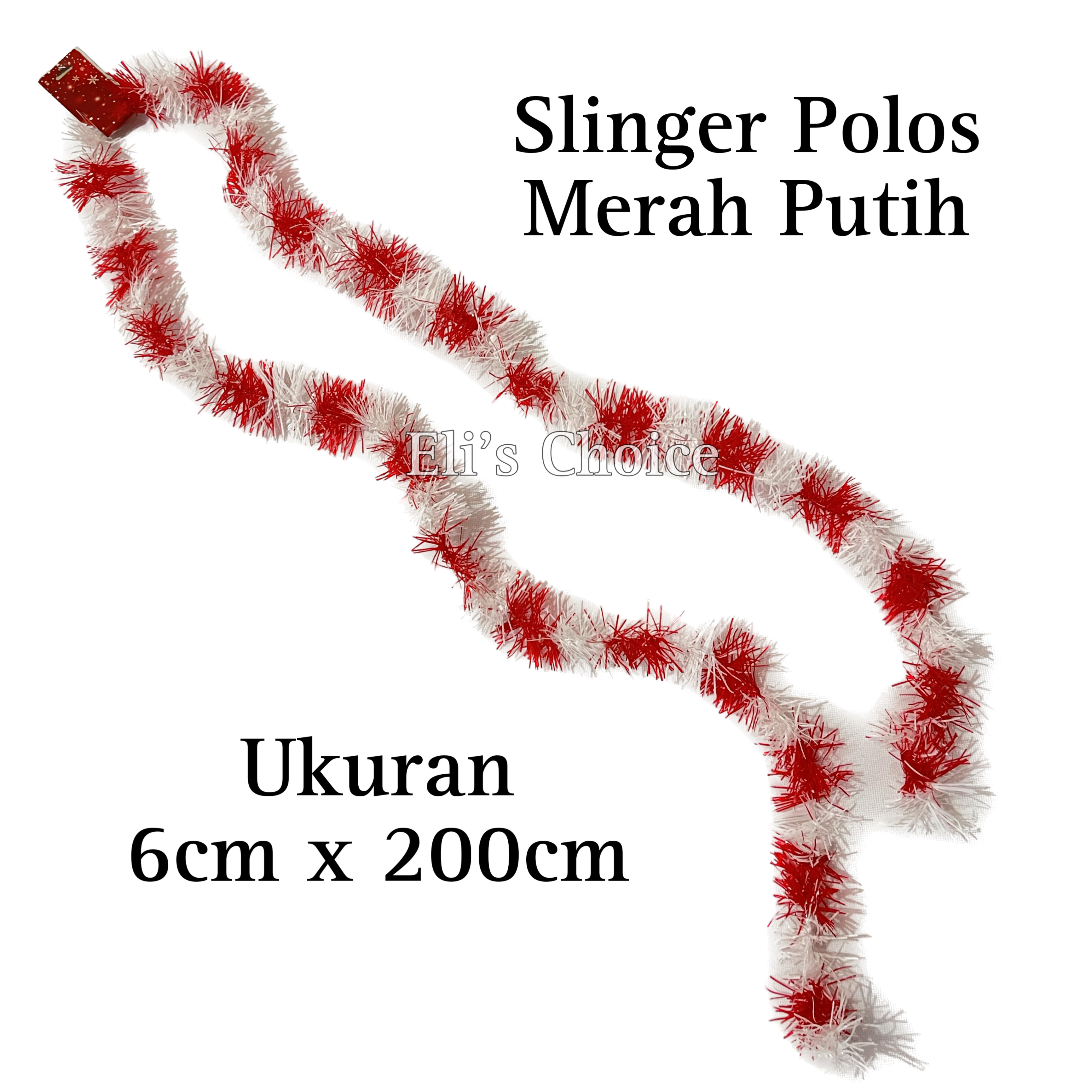 [2 Meter] Slinger Merah Putih Kemerdekaan Indonesia / Dekorasi Tinsel ...