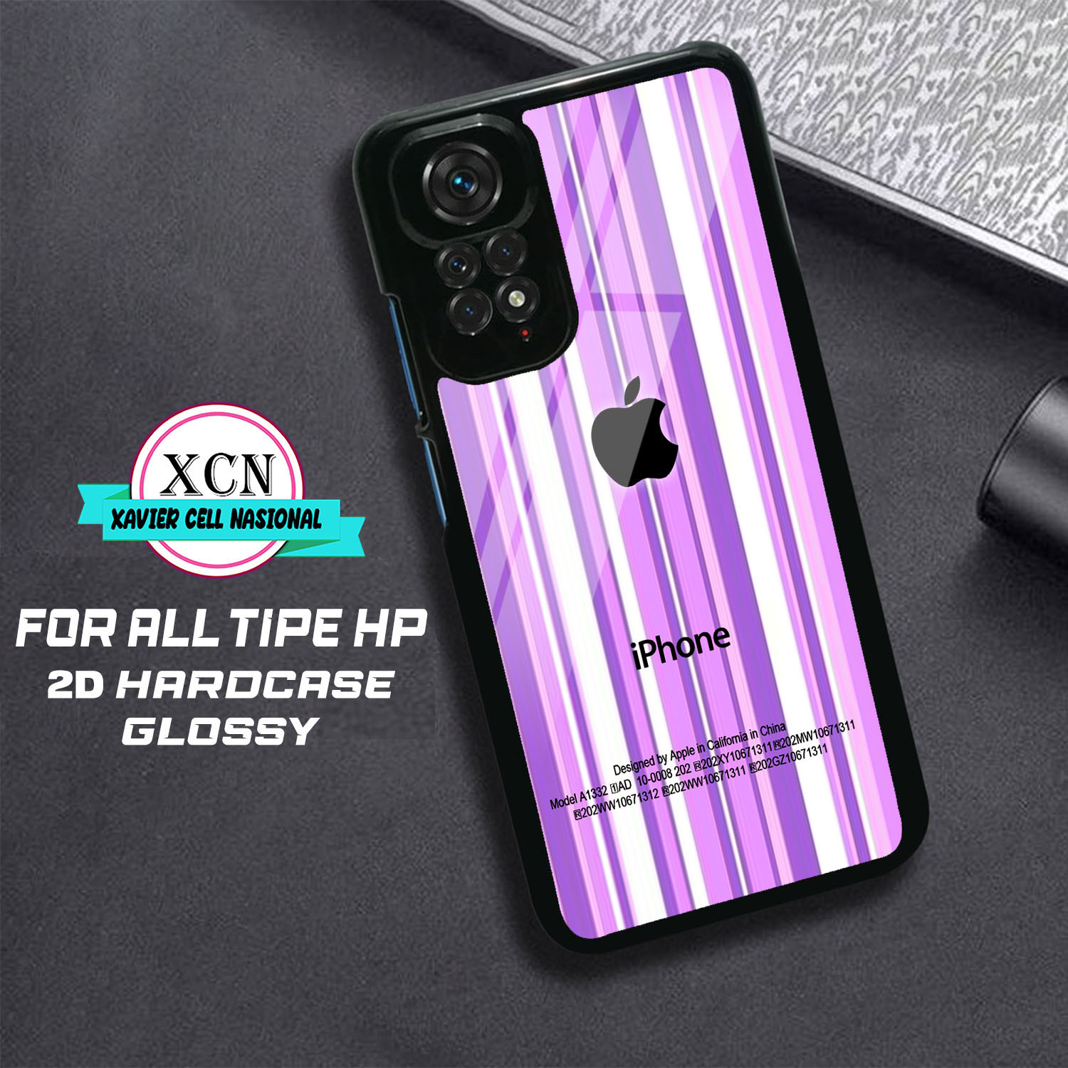 Casing Hardcase 2D Glossy Case Motif Logo iPH [XCN02] Hardcase 2D Design For All Type Smartphone ...