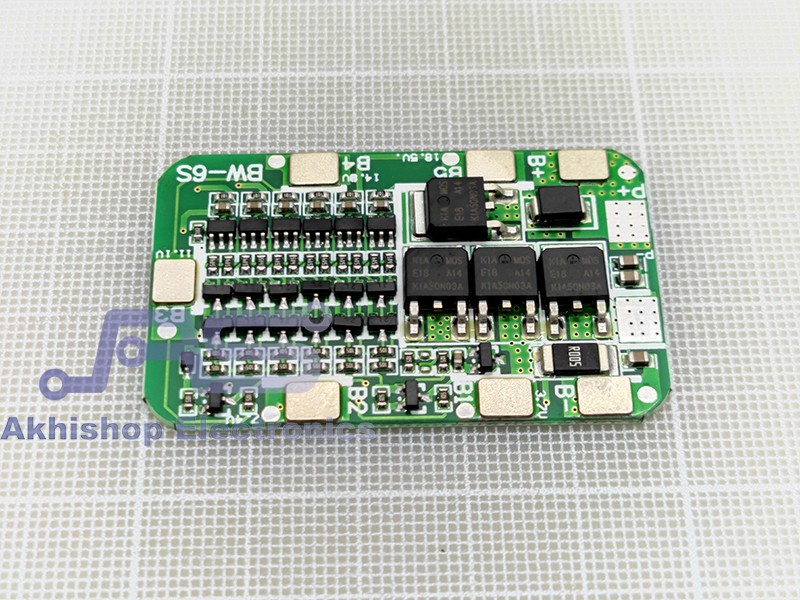 BMS Module 6S 24V 15A 18650 Lithium Charger Protection Board | Lazada ...