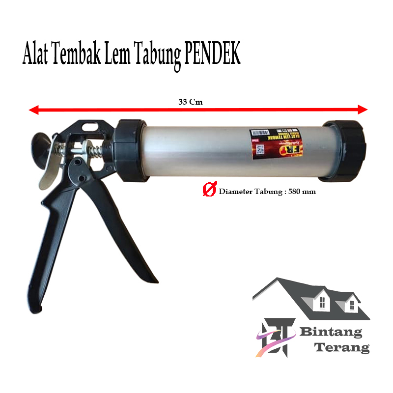 BTS - Pompa Tembakan Lem Silicone Sealant Sosis Panjang Pendek / Alat ...