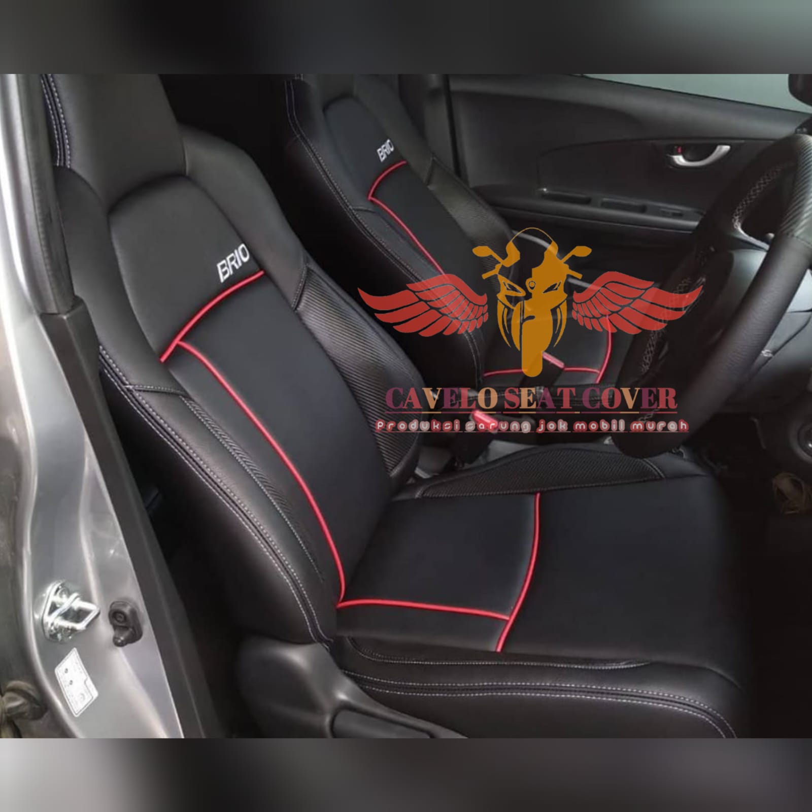 sarung jok mobil Brio RS / Satya2018-2022 fullset depan sampai belakang ...