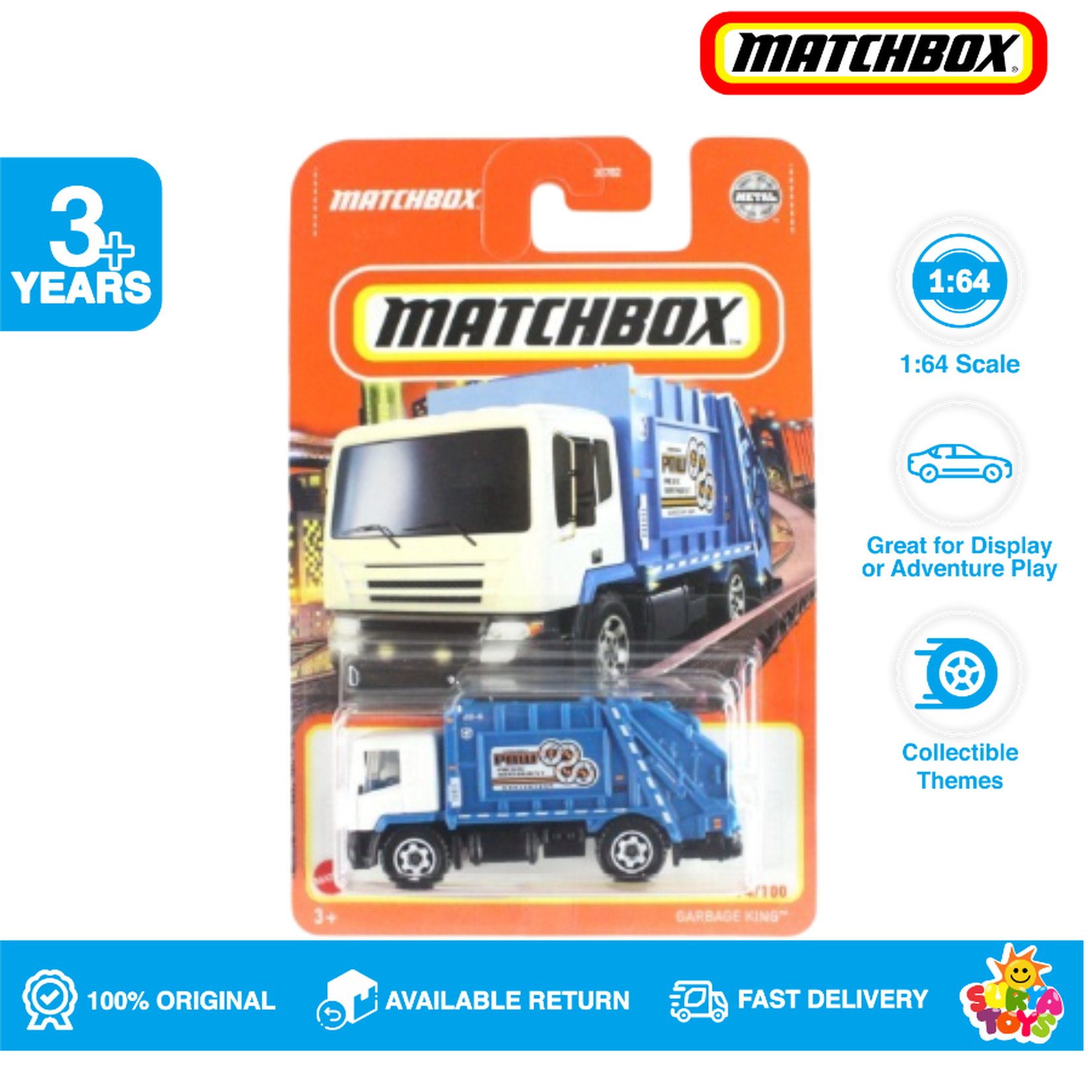 Matchbox Garbage King Putih Biru | Lazada Indonesia