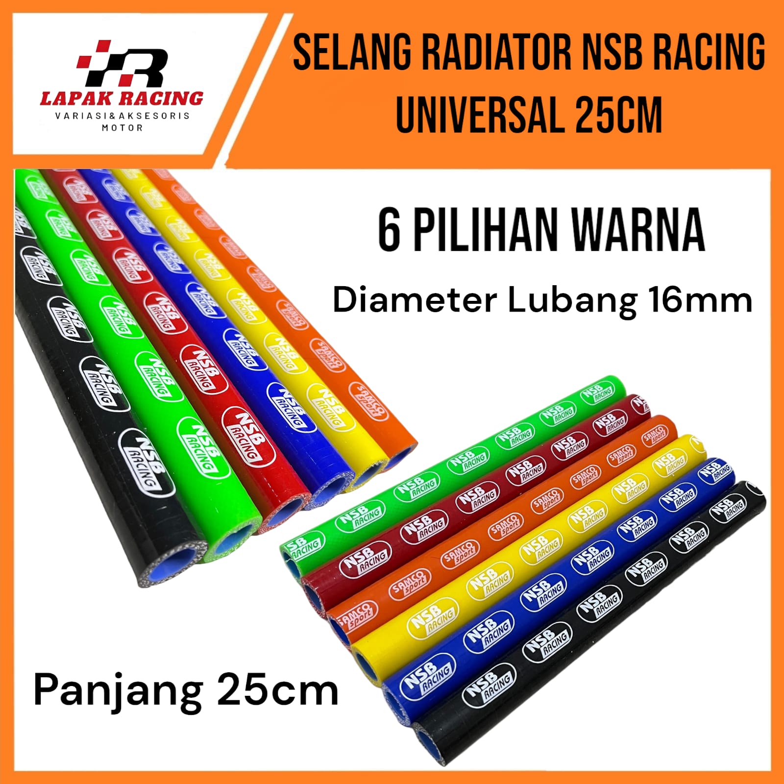 SLANG RADIATOR THAILAND 1 METER UNIVERSAL PNP UNTUK MOTOR DAN MOBIL ...