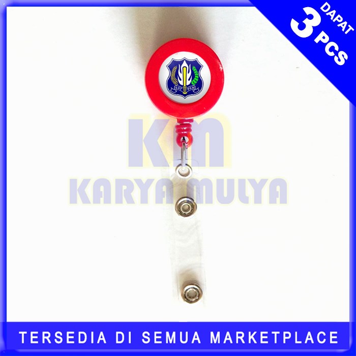 ID Card Yoyo Logo Satpam Gantungan ID Card Holder Satpam Security ...