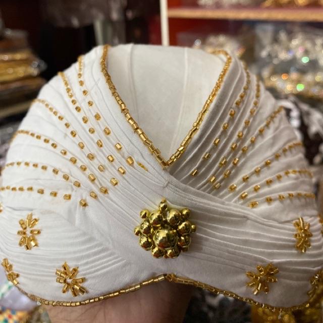 blangkon payet blangko pengantin adat jawa motif payet | Lazada Indonesia