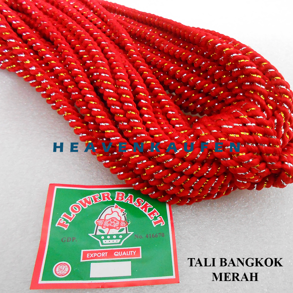 Tali Bangkok Diameter 6 mm Warna Merah Harga Per 5 Meter Untuk Tali ...