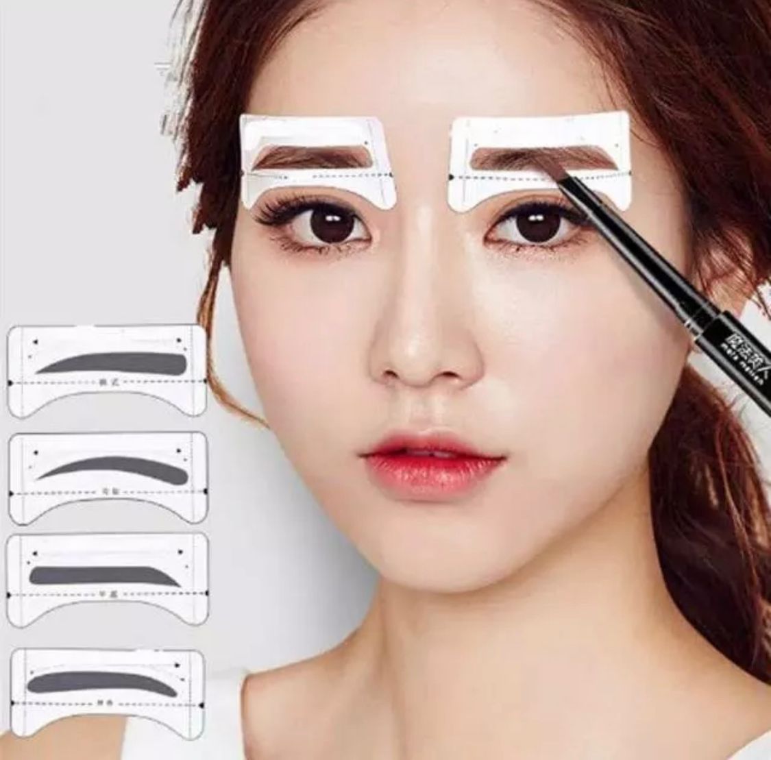 Stiker Alis cetakan alis isi 4 Sheet/ 4 gambar alis BeautyCharm ...