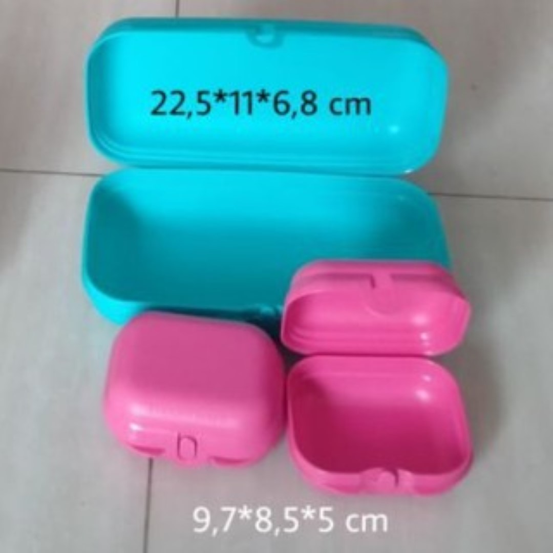 Tupperware Oyster Set 3pcs Polos Tidak Ada Motif Tupperware Original ...
