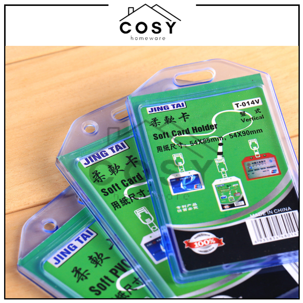 COSY Flame Casing Tempat ID Card Holder Transparan / Tempat ID Karet ...