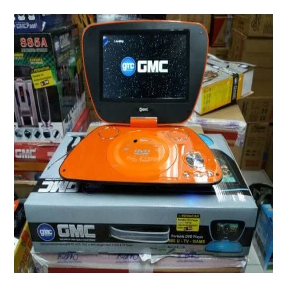 gmc portable dvd tv 9 inch warna orange | Lazada Indonesia
