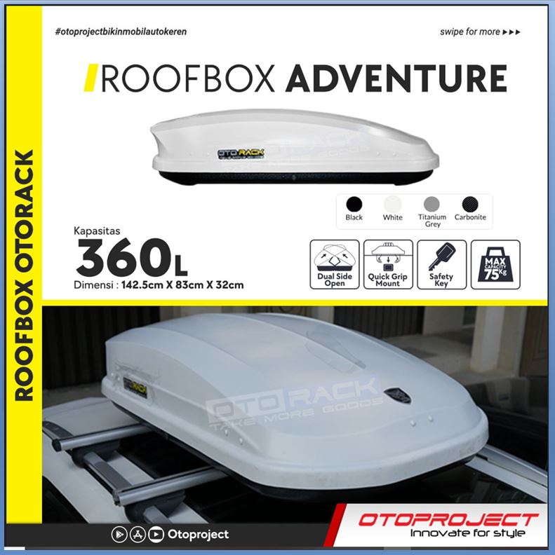 "ROOF BOX ATAP MOBIL - RACK ATAP MOBIL / ROOF RACK- EC1-OPADWH36039-OTO ...