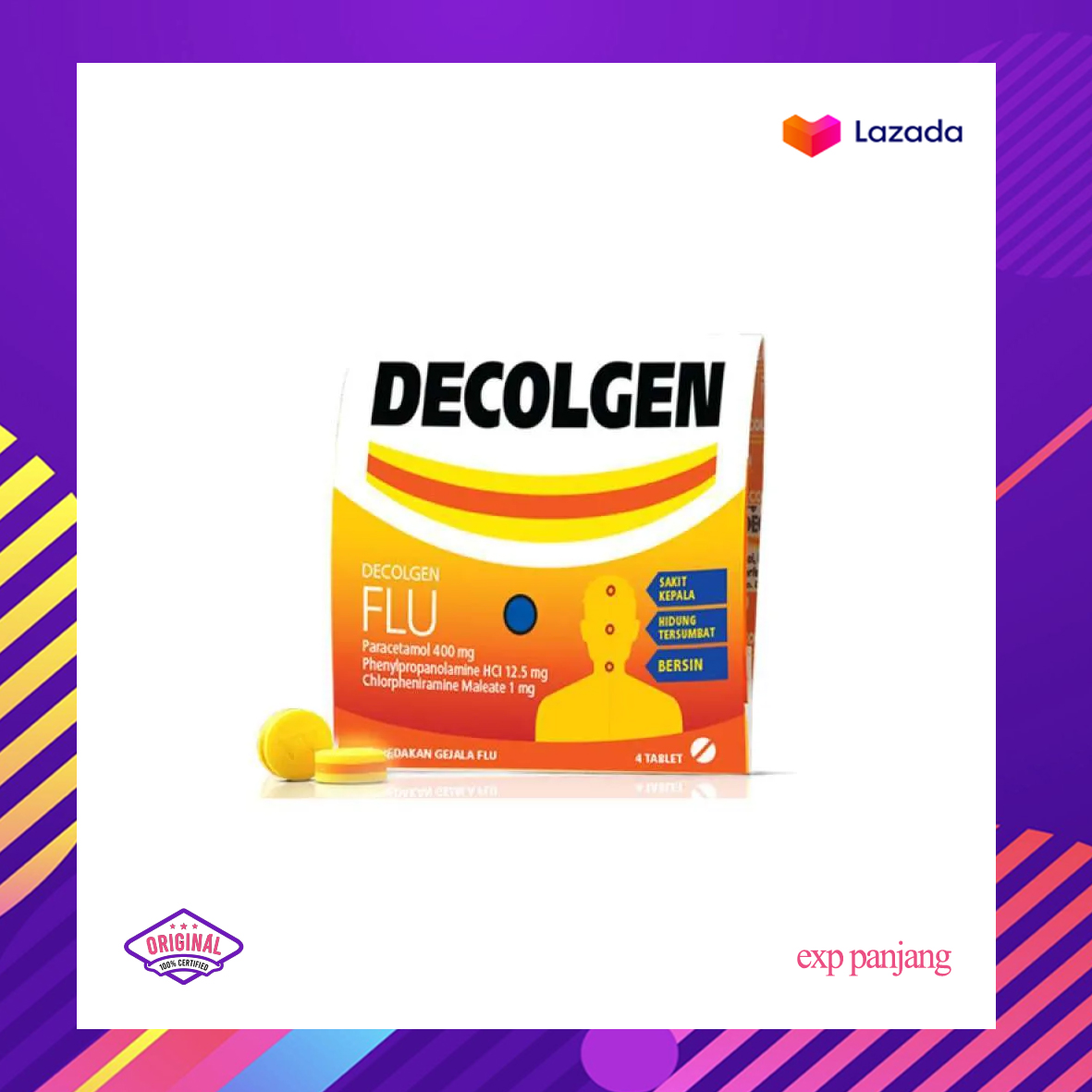 Decolgen tablet isi 4 tablet (strip) | Lazada Indonesia