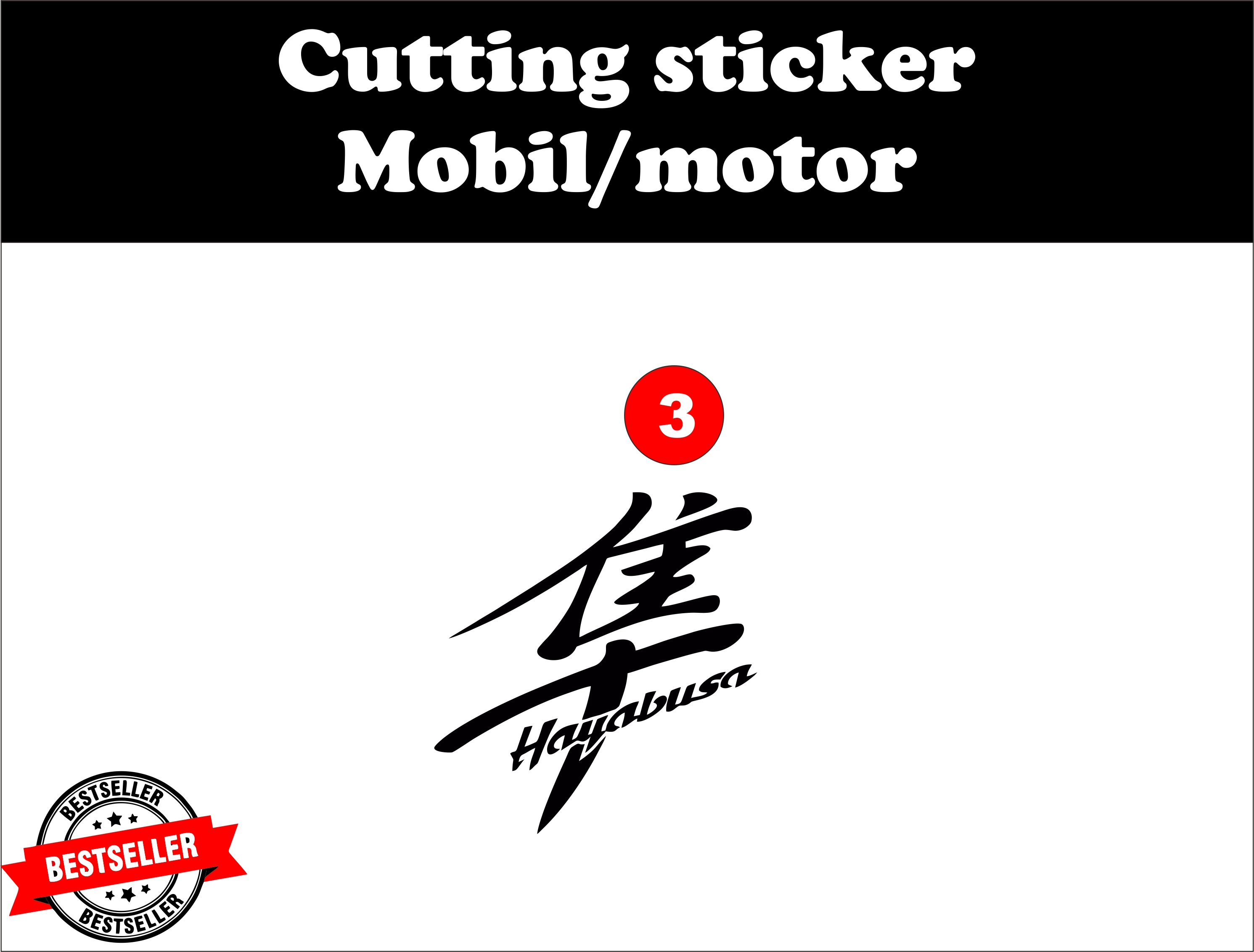 Cutting Sticker kanji japan / stiker hurup jepang / stiker hurup jepang ...